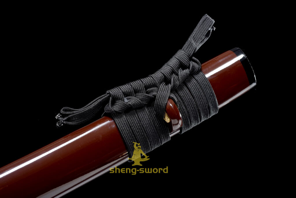 Clay Tempered T10 Laminated Steel Japanese Katana Wind God Tsuba Sword ...