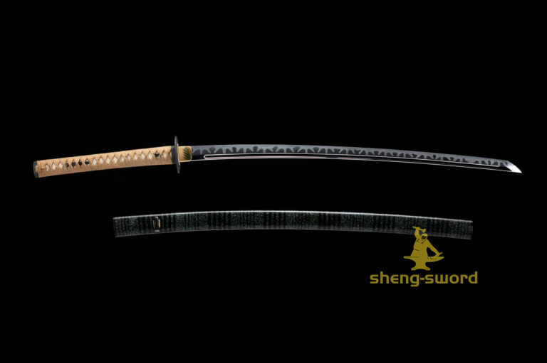 TOP Class Japanese Shinken Katana Clay Tempered Tamahagane Steel Choji ...