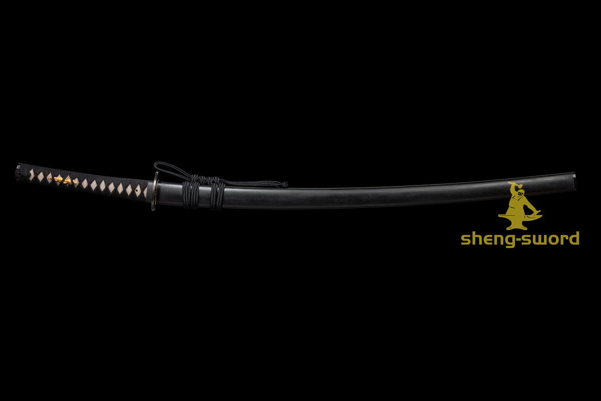 High Class Japanese Shinken Katana Clay Tempered S7 Steel Shine Blade ...